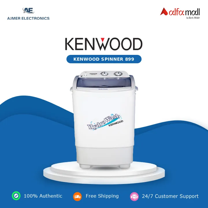 Kenwood 8Kg Single Tub Washing Machine KWM-899W By Ajmer Electronics