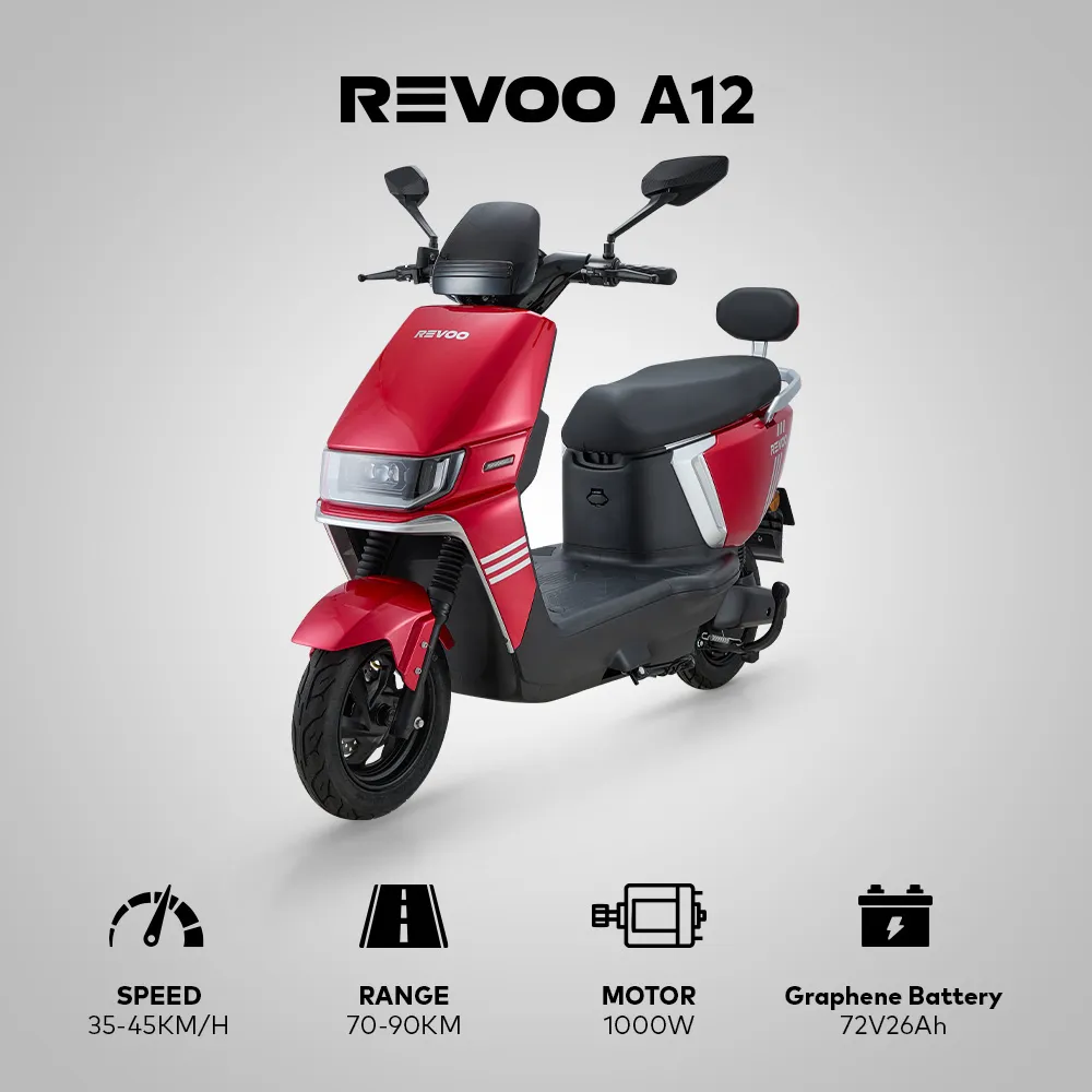Revoo A12 Electric Scooter or EBike | AlfaMall