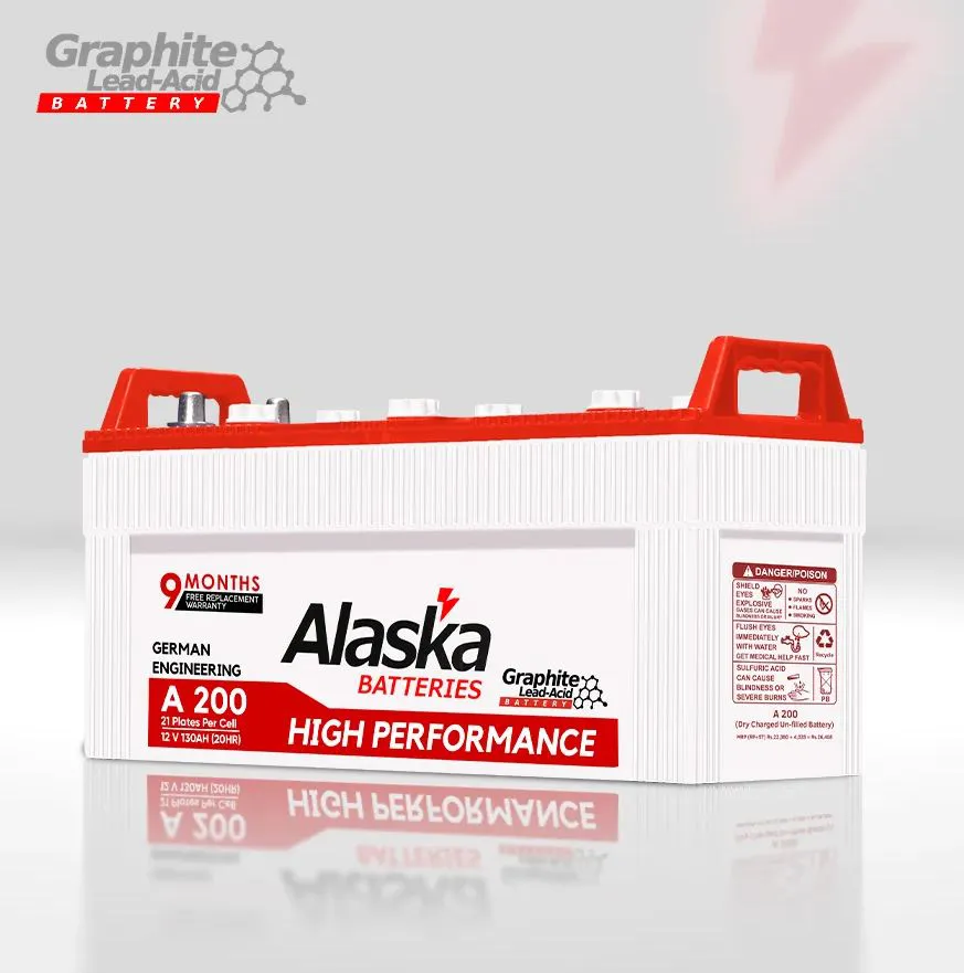 Alaska Battery A 200 130 AH 21 Plates 9 Months Warranty Installment By ...