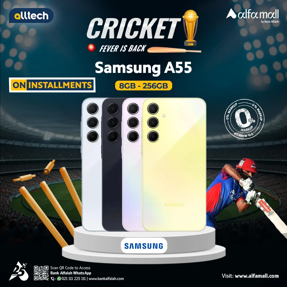 Samsung A55 8GB 256GB on Installments
