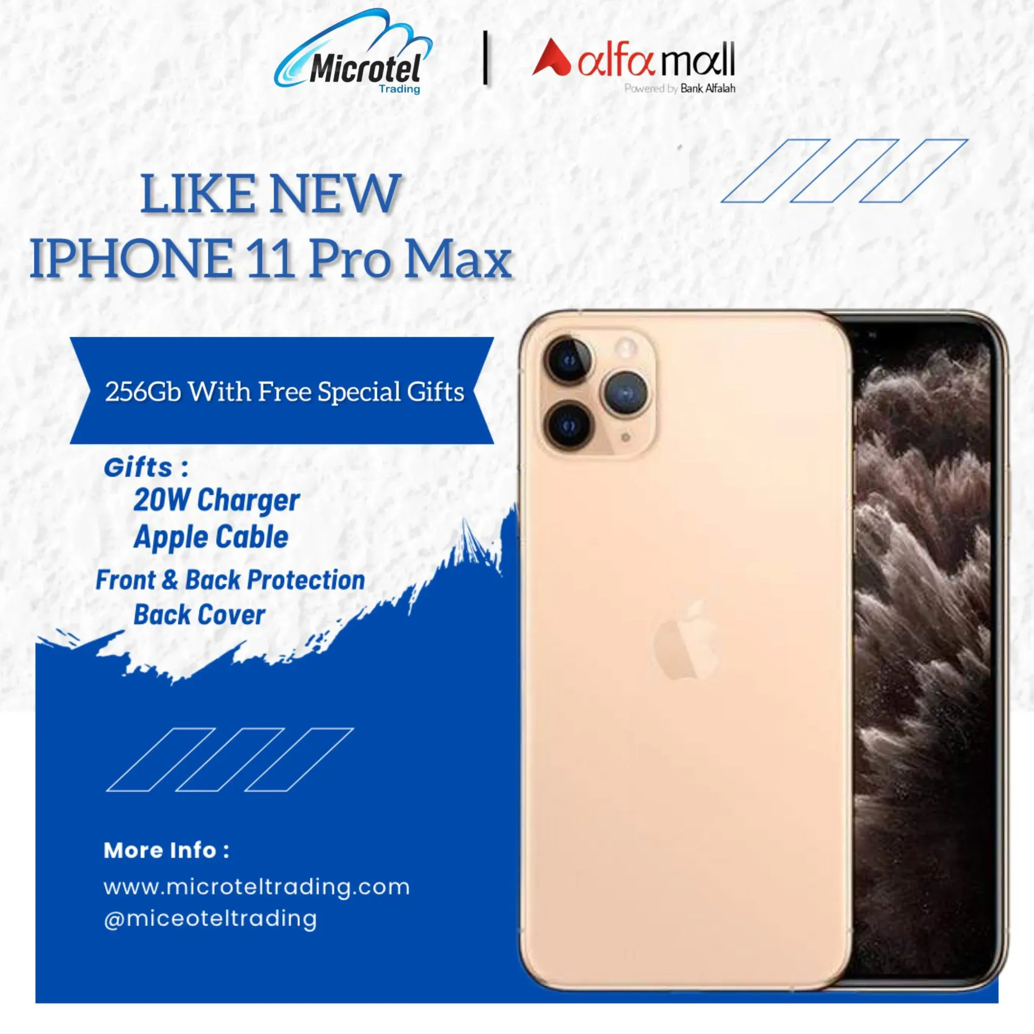 Iphe 11 Pro Max 256Gb Pta Approved Like New 3s Service Warranty & Get ...