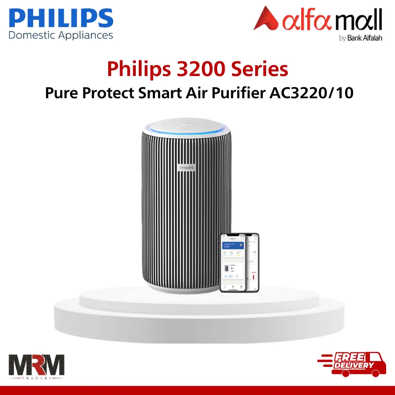 Philips PureProtect 3200 Series Smart Air Purifier AC3220/10, Advanced ...