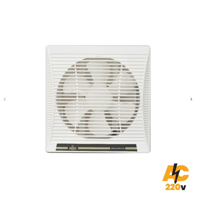 Indus 8 Inch Plastic Body Exhaust Fan - Efficient Ventilation for Homes ...