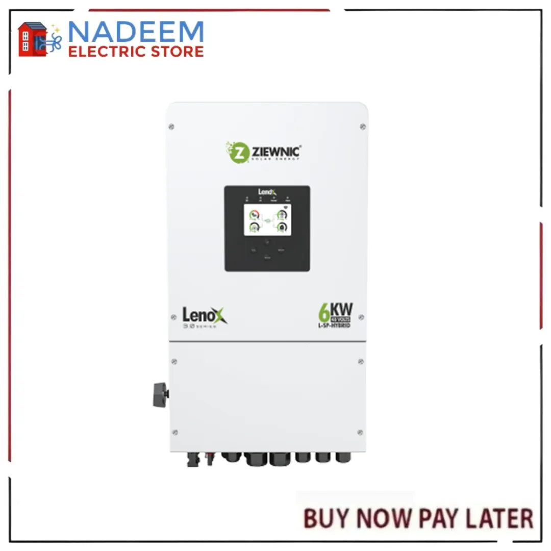 ZIEWNIC LENOX HYBRID ON / OFF GRID 6KW (PV8000) 48V WITH ENERGY STORAGE ...