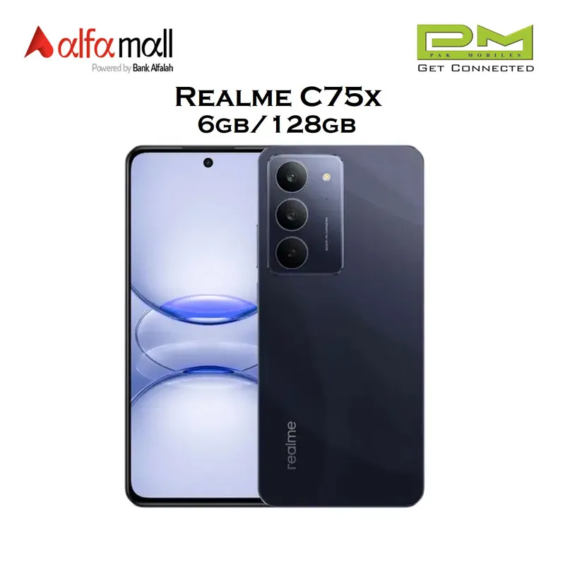Realme C75x - 6GB RAM - 128GB ROM - Blue - (Pak Mobiles)