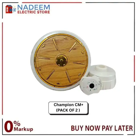Champion CM+ ( PACK OF 2 ) (AC-DC Ceiling Fan Inverter Hybrid) - Remote ...