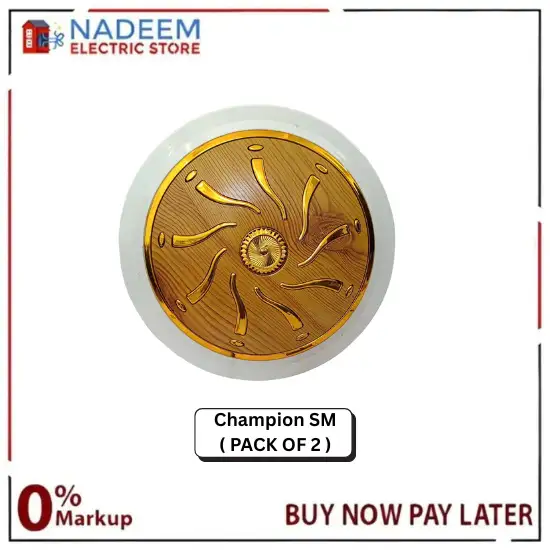 Champion SM MODEL ( PACK OF 2 ) (AC-DC Ceiling Fan Inverter Hybrid ...