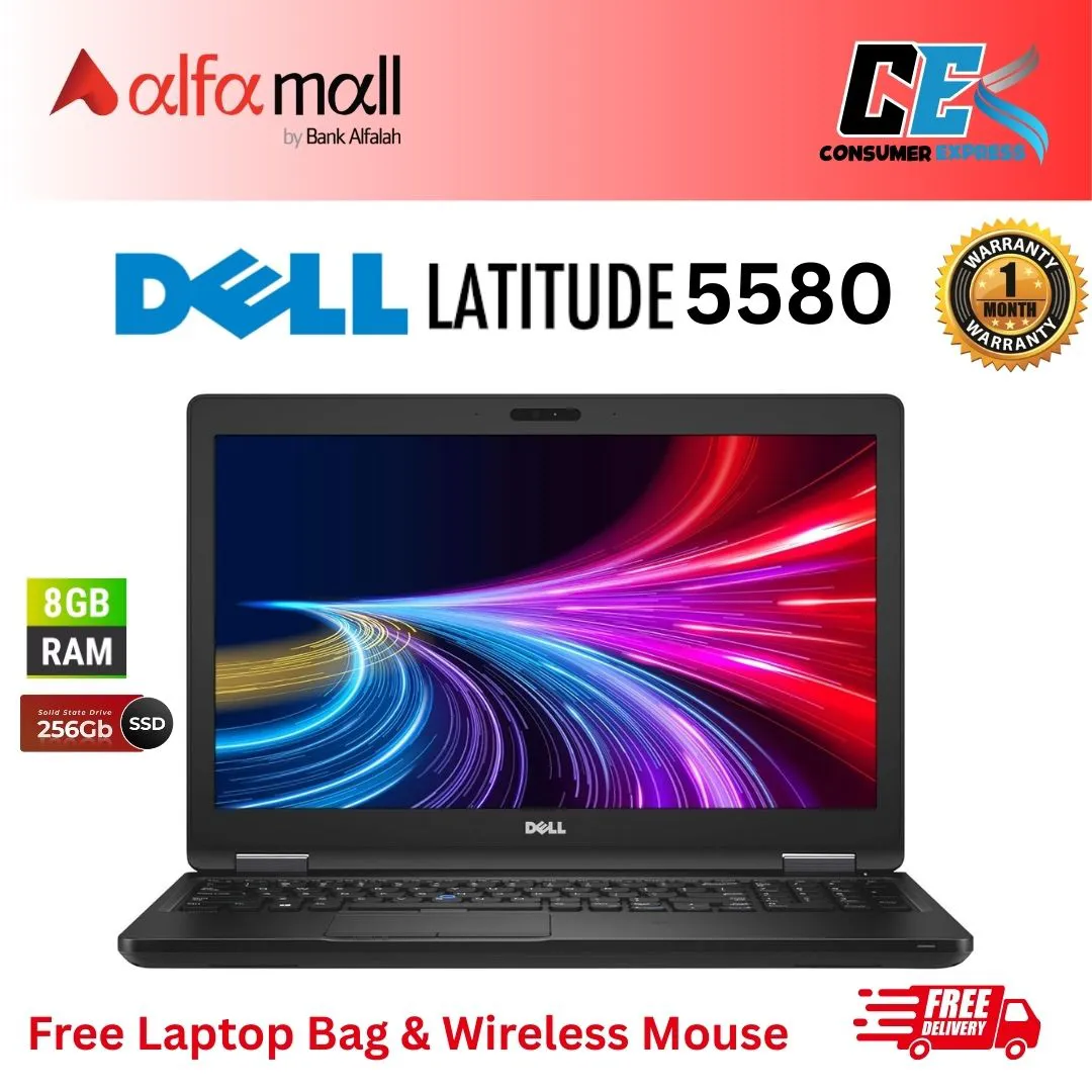 Dell Latitude 5580 Core i5 7th Gen 15.6" Laptop - Installment