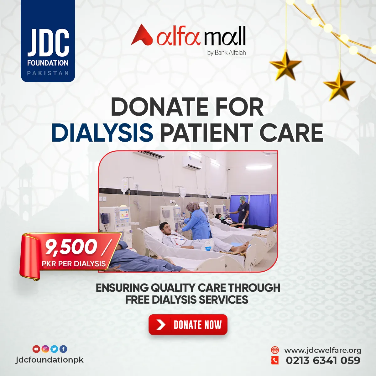 Donate For Dialysis Patient Care - JDC | AlfaMall