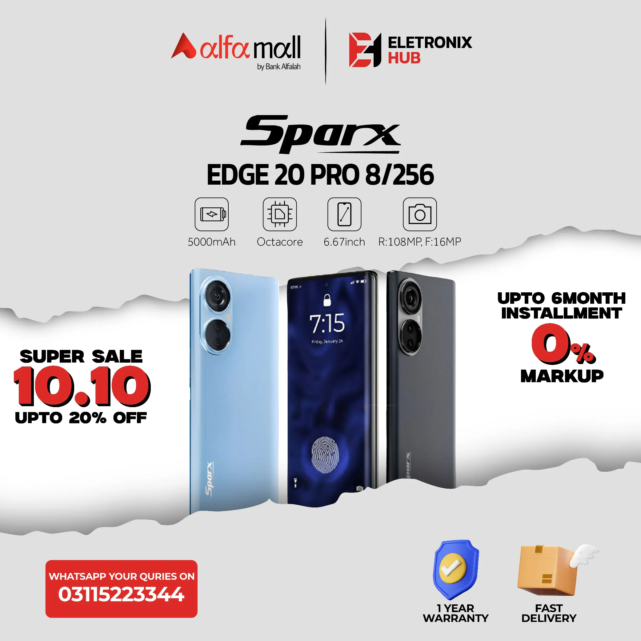 Sparx Edge 20 pro 8/256