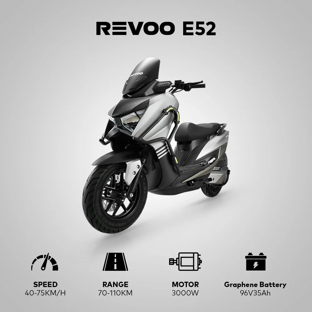Revoo E52 Electric Scooter or EBike | AlfaMall