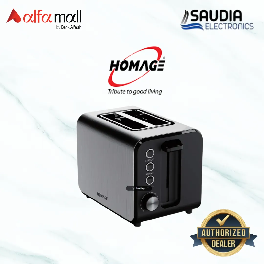 Homage HTT902SSB0 800950W Toaster 2 Slice 7 Levels Ctrol Cord Storage ...
