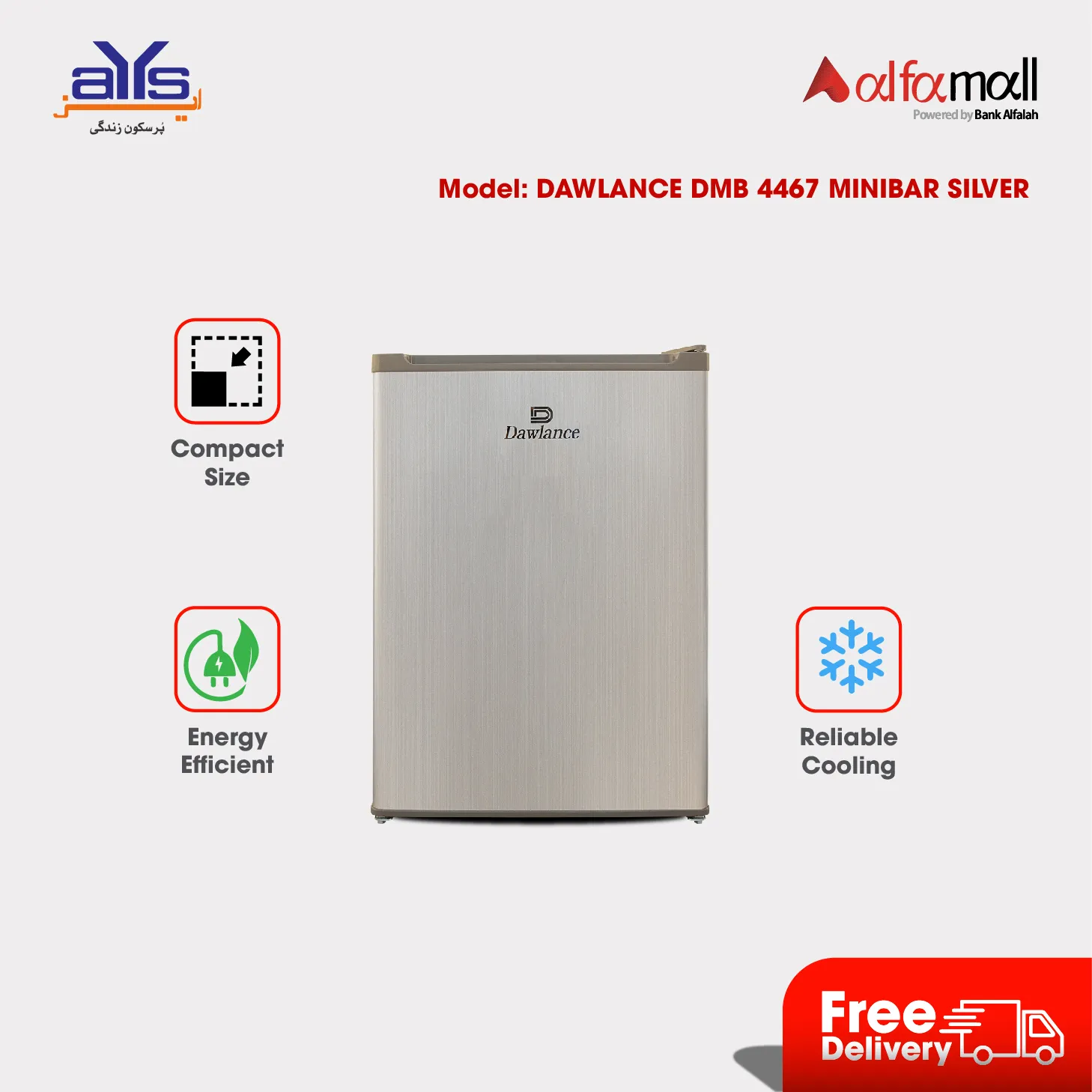 Dawlance Mini Bar Single Door Refrigerator DMB 4467 - On Instalment ...