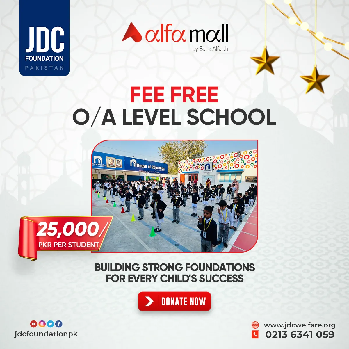 Donation For Free School - JDC | AlfaMall