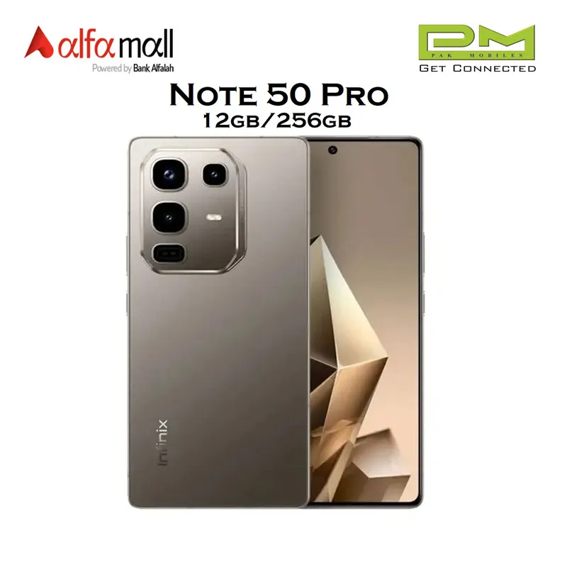 Infinix Note 50 Pro - 12GB RAM 256GB ROM - Titanium Gray - Other Banks