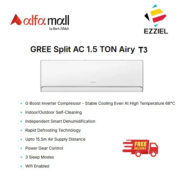 Gree ac 1.5 ton 18Aith T3 ac