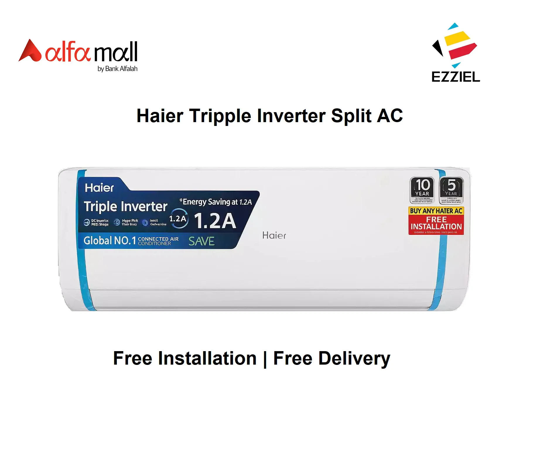 haier ac 19lFc 1.5 ton inverter