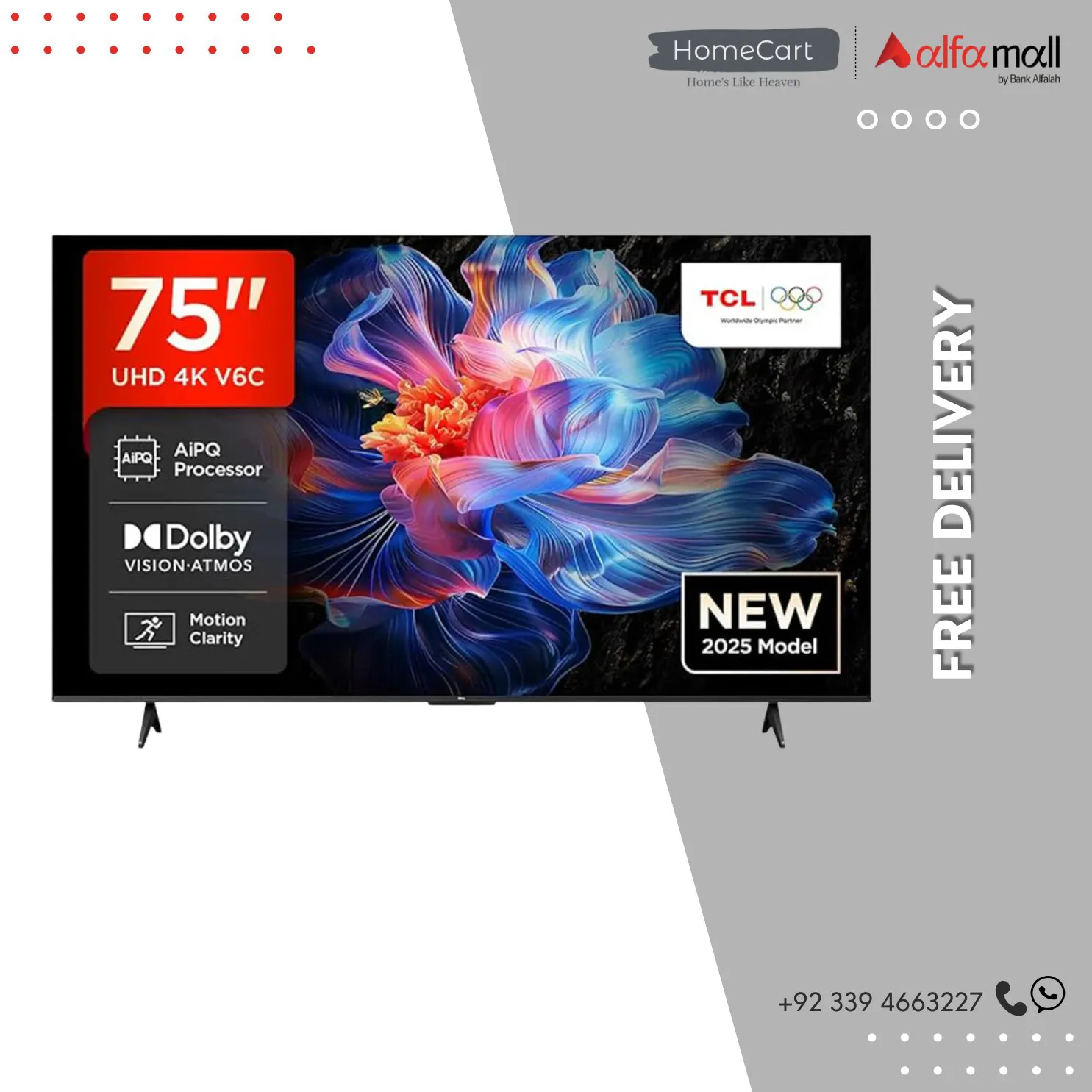 TCL V6 Series, 4K UHD, 75" Smart LED TV (75" V6C) at best price in ...