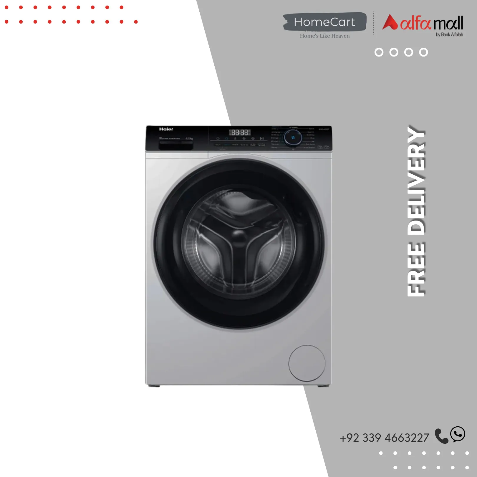 Haier Front Load Series, Anti-Bacterial Treatment (ABT), 10.0 kg ...