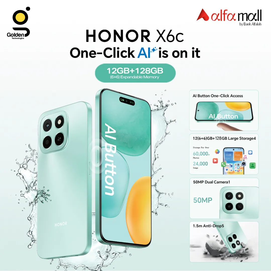 Honor X6c 6GB + 128GB | Official Warranty PTA Approved | On Easy Monthly Installment | By Honor ...