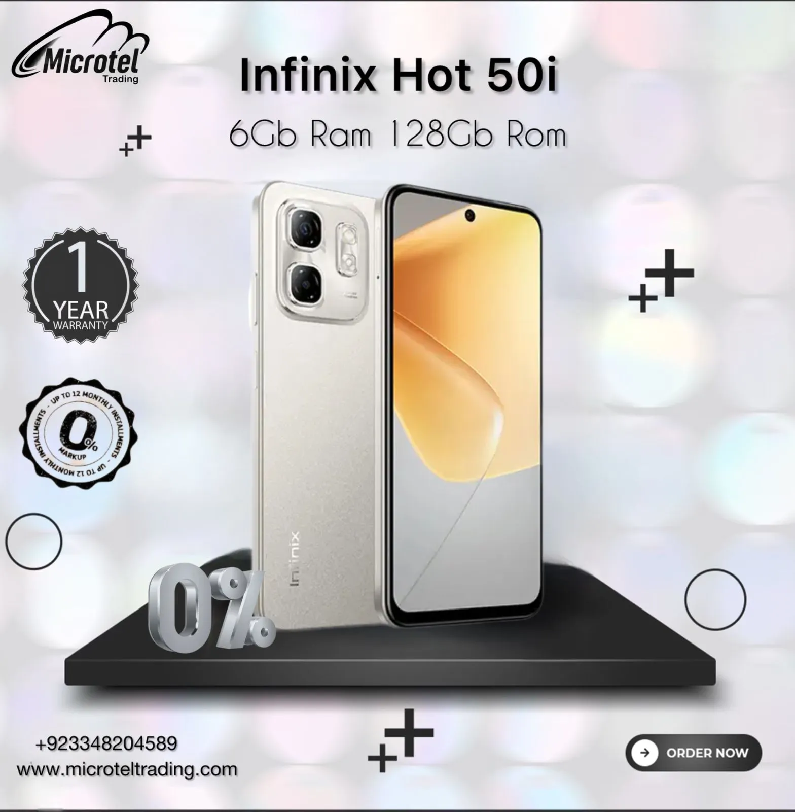 Infinix HOT 50i 6GB 128GB Official Pta Approved With 1Year Official ...