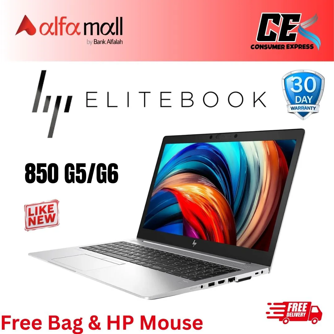 HP ELITEBOOK 850 G5/G6 | INTEL CORE i5 8TH GEN, 16GB RAM, 512GB SSD, 15 ...