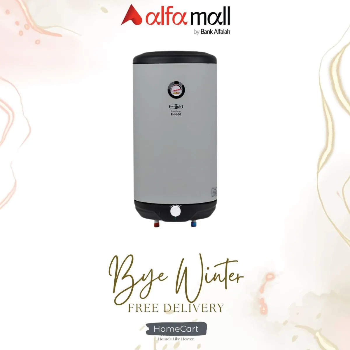 Super Asia EH660 Electric Geyser with 60 Liter Water Capacity