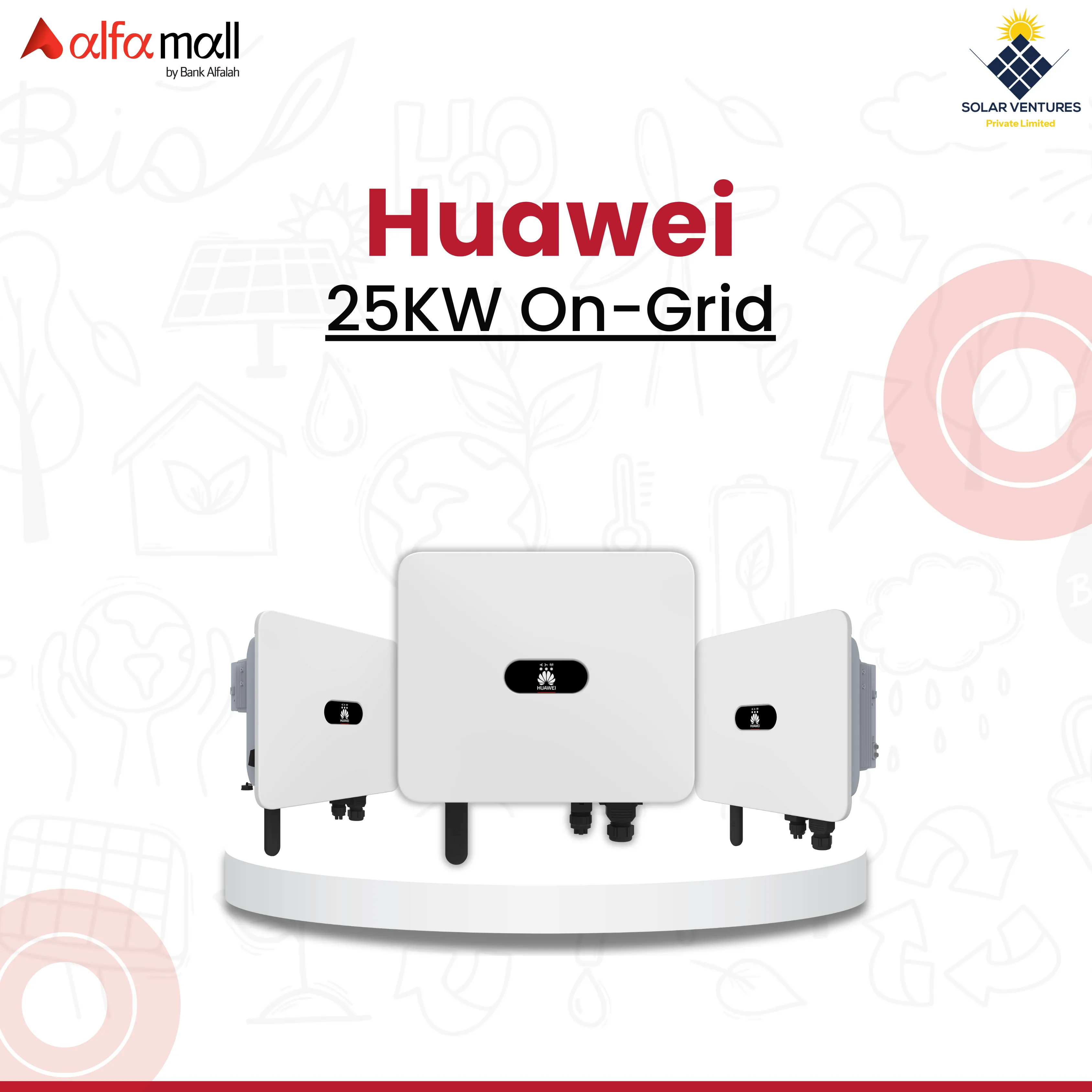 Huawei 25KW On-Grid Solar Inverter | AlfaMall