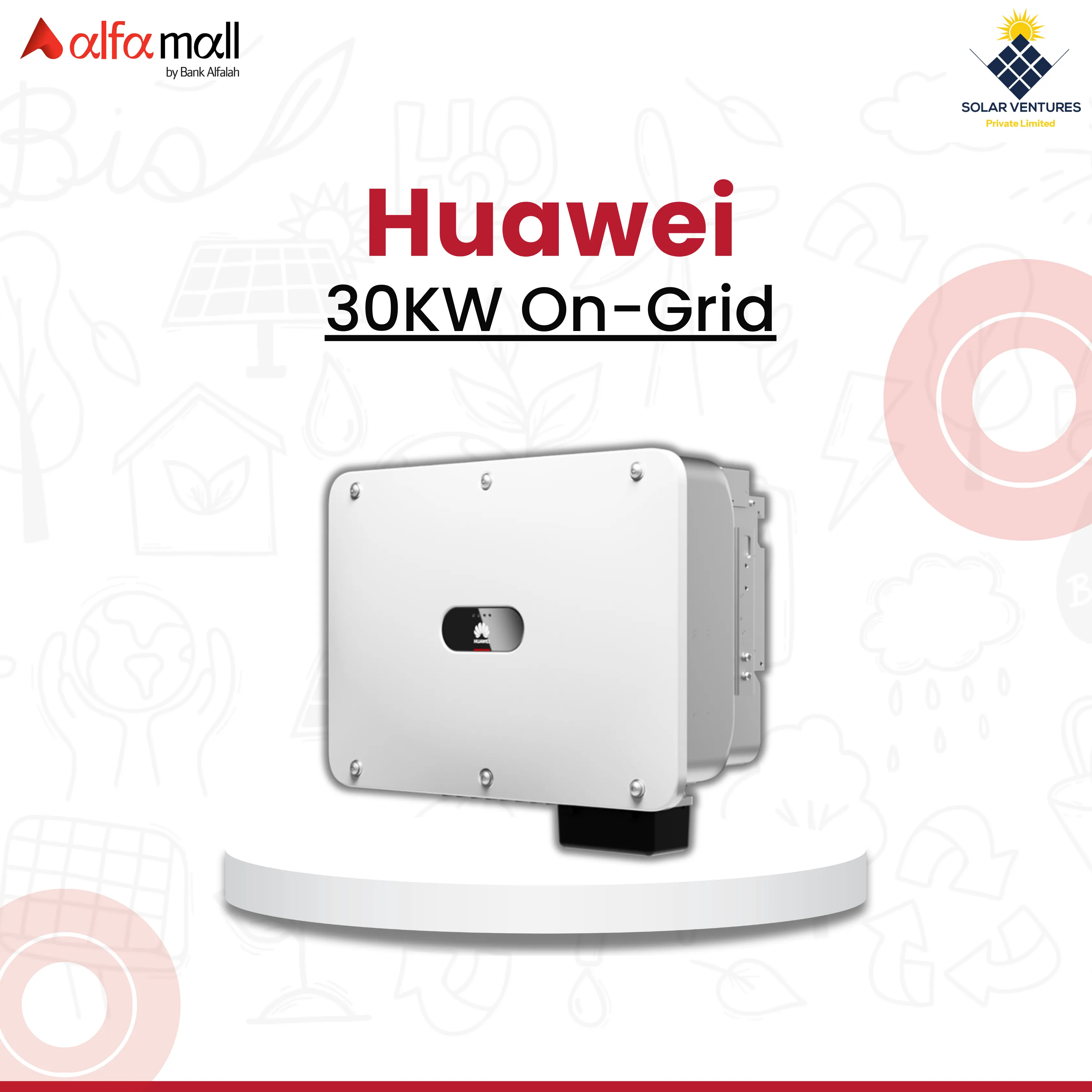 Huawei 30KW On-Grid Solar Inverter | AlfaMall