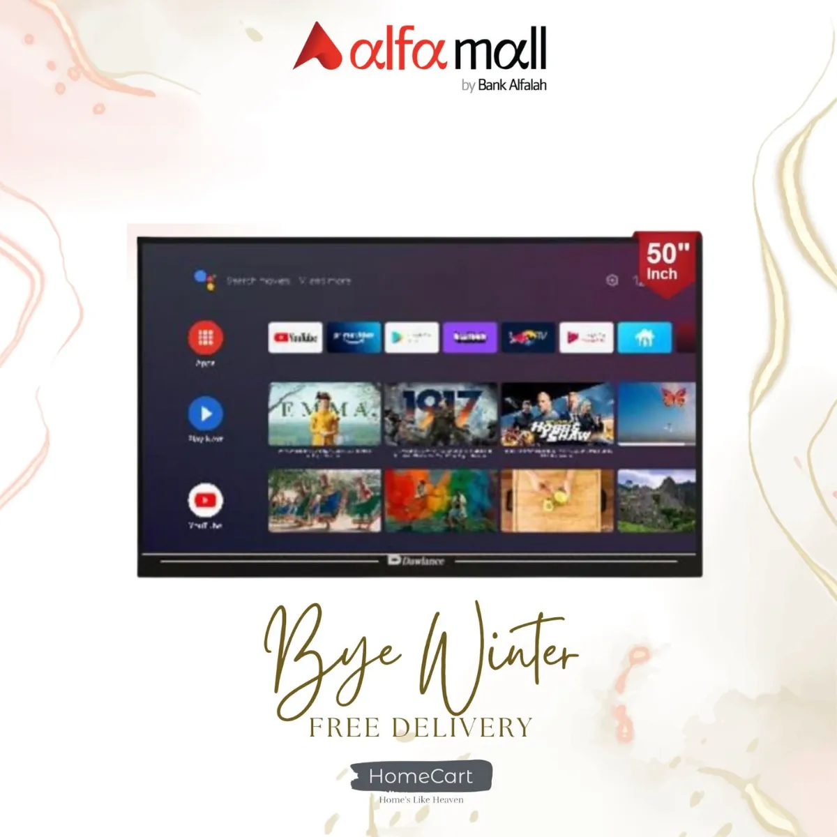 DAWLANCE 50-INCH 50G3AP SMART 4K ULTRA HD ANDROID LED TV PRICE IN PAKISTAN