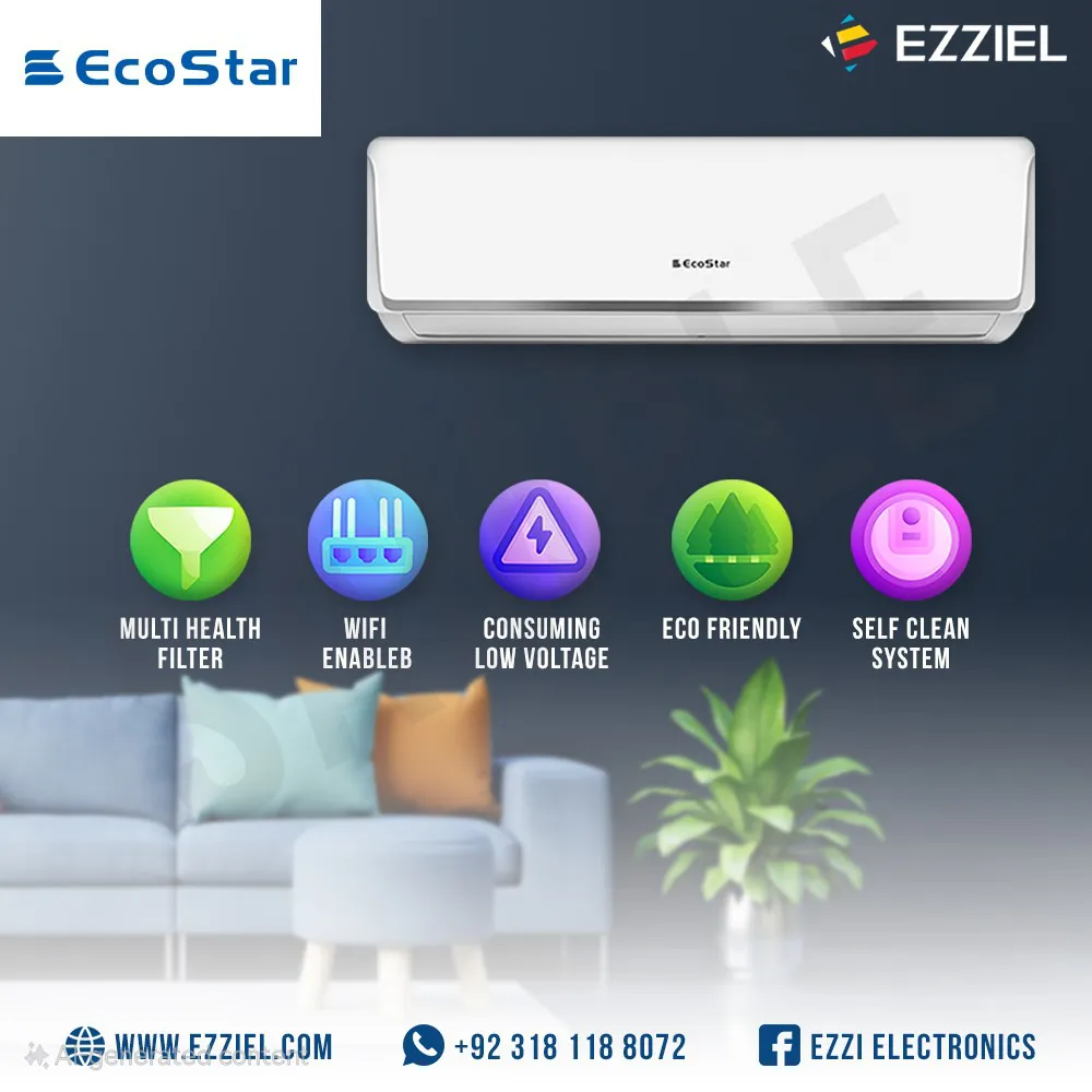 Ecostar AC 1.5 Ton Inverter Heat and Cool 18EM01 Emperor Series - ET