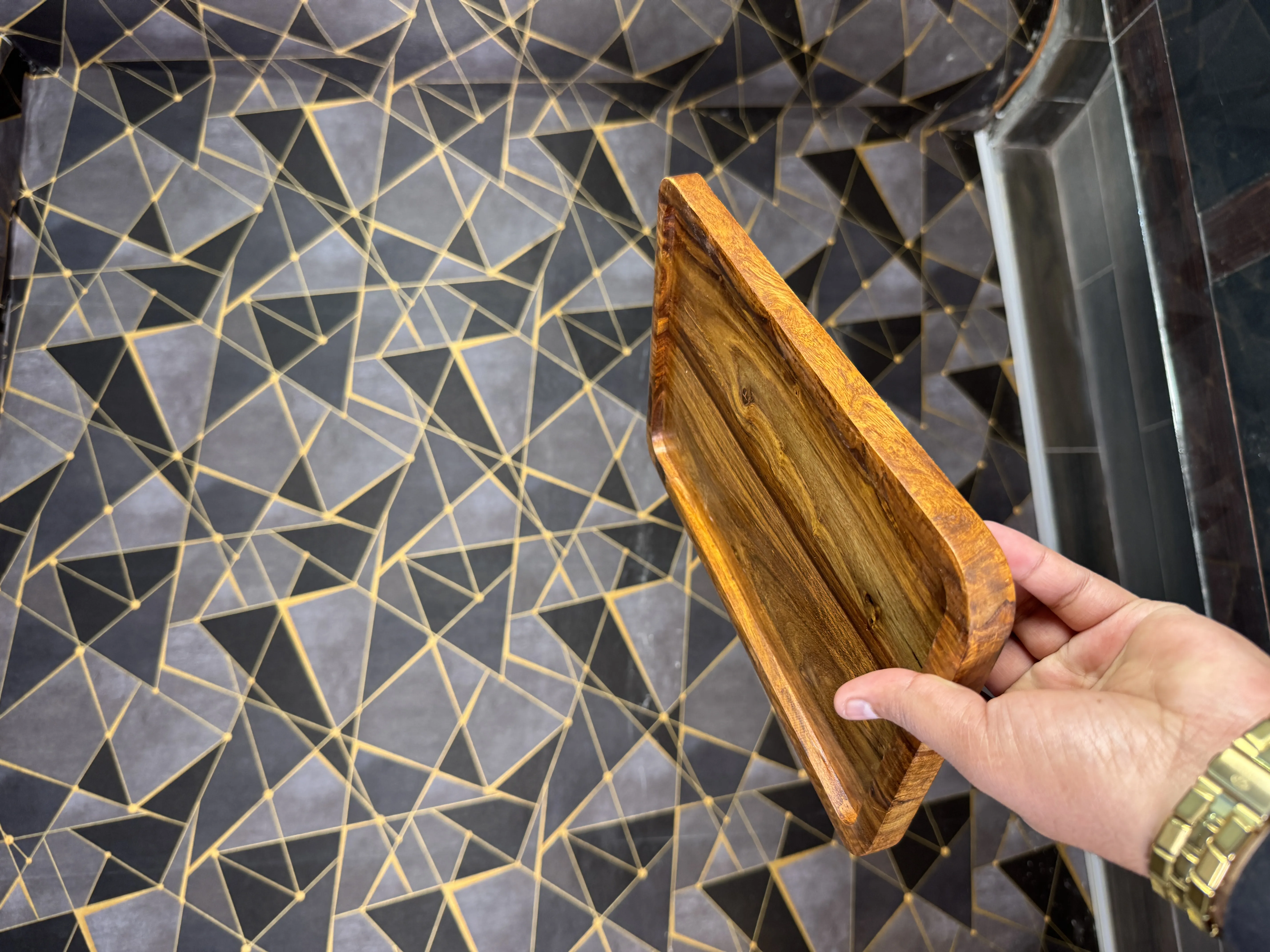 square shap wooden pler | AlfaMall