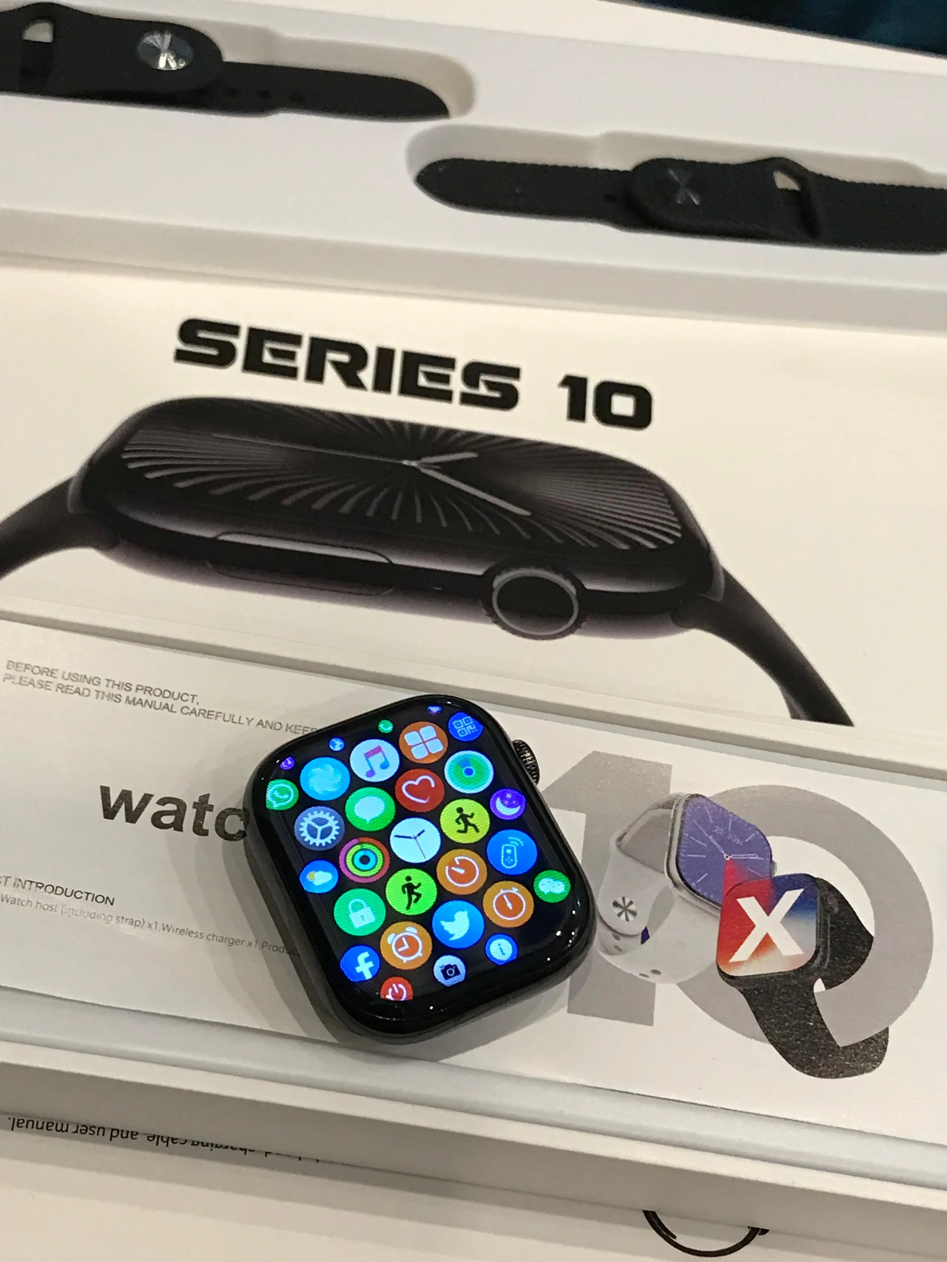 series 10 smartwatch clone with apple logo 2025 With Big Display | AlfaMall
