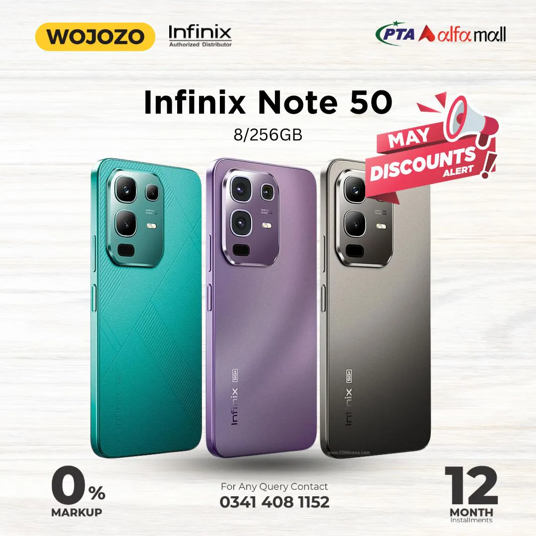 Infinix Note50 | 08GB-256GB | PTA Approved | One Year Official Warranty ...