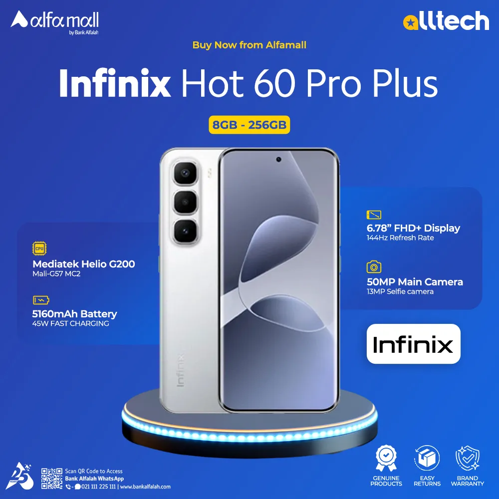 Infinix Hot 60 Pro Plus 8GB 256GB On Installments