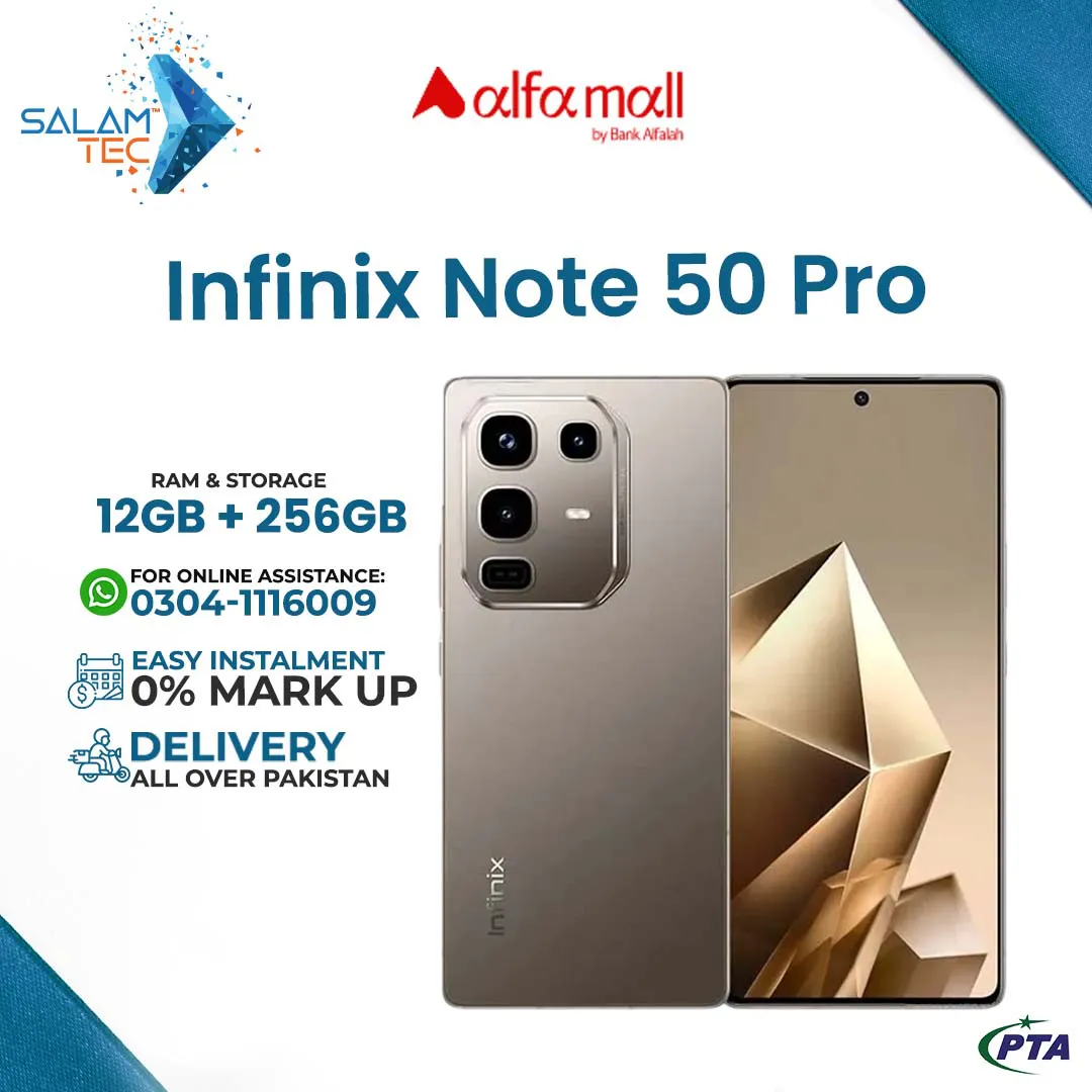 Infinix Note 50 Pro 12GB RAM 256GB Storage On Easy Installments with 1 Year Brand Warranty & PTA ...