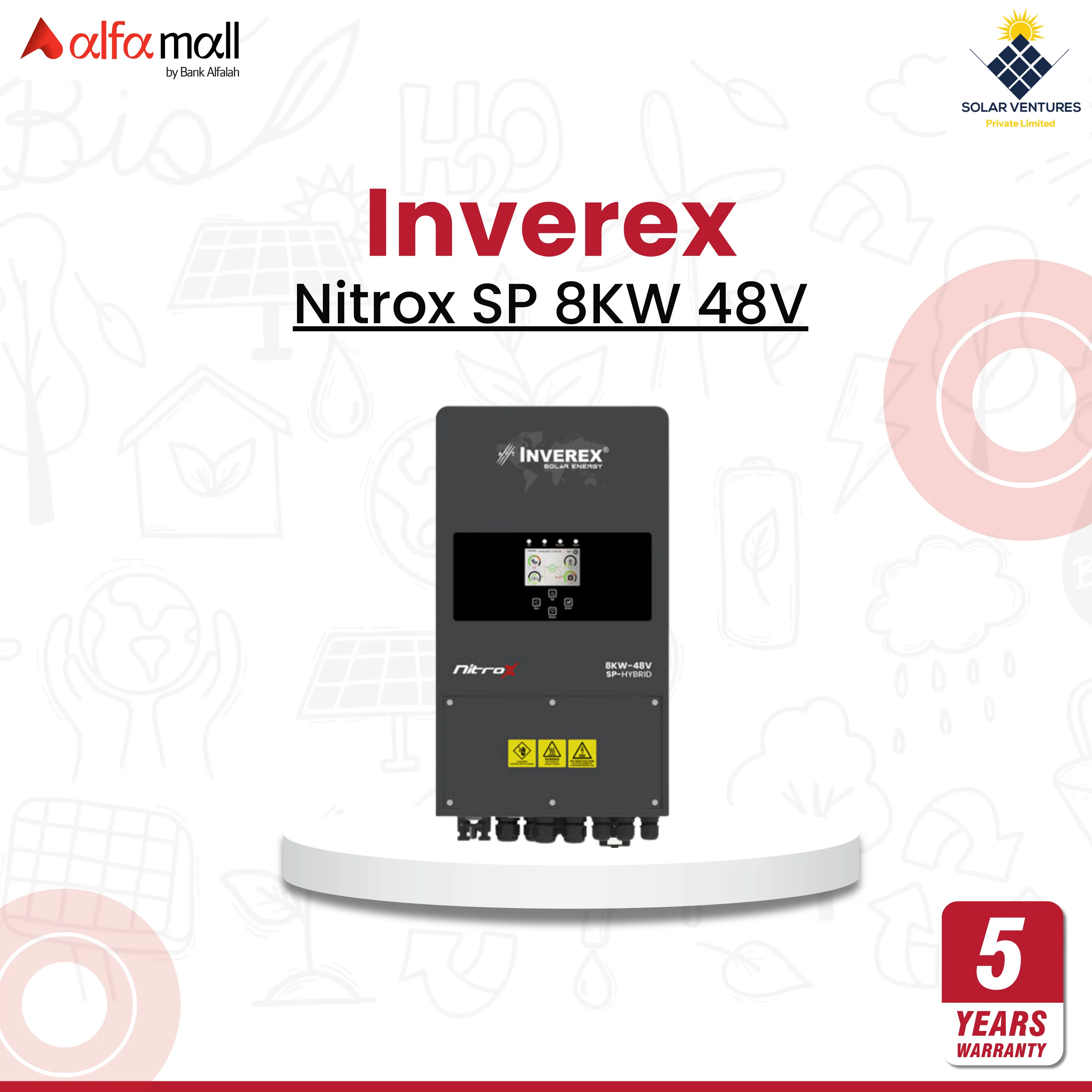 Inverex Nitrox 8 KW - 48 V Single Phase Inverter | AlfaMall