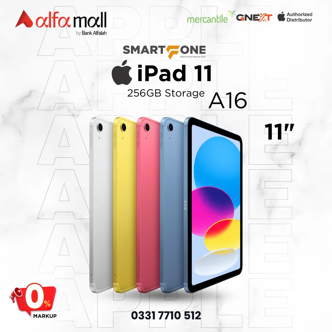 Apple iPad 11 (256GB) with A16 Chip| Brand New-Box Pack | Official Apple Warranty | Installments ...