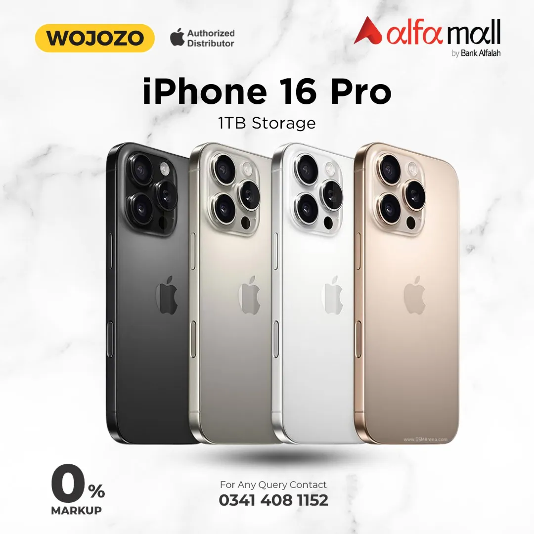 Apple iPhone 16 Pro 1TB PTA Approved with Official Apple Warranty on Installments | AlfaMall