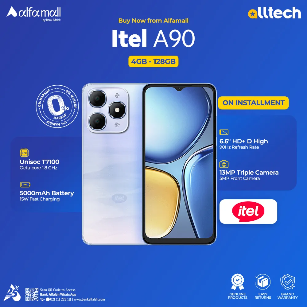 Itel A90 4GB 128GB on Installments