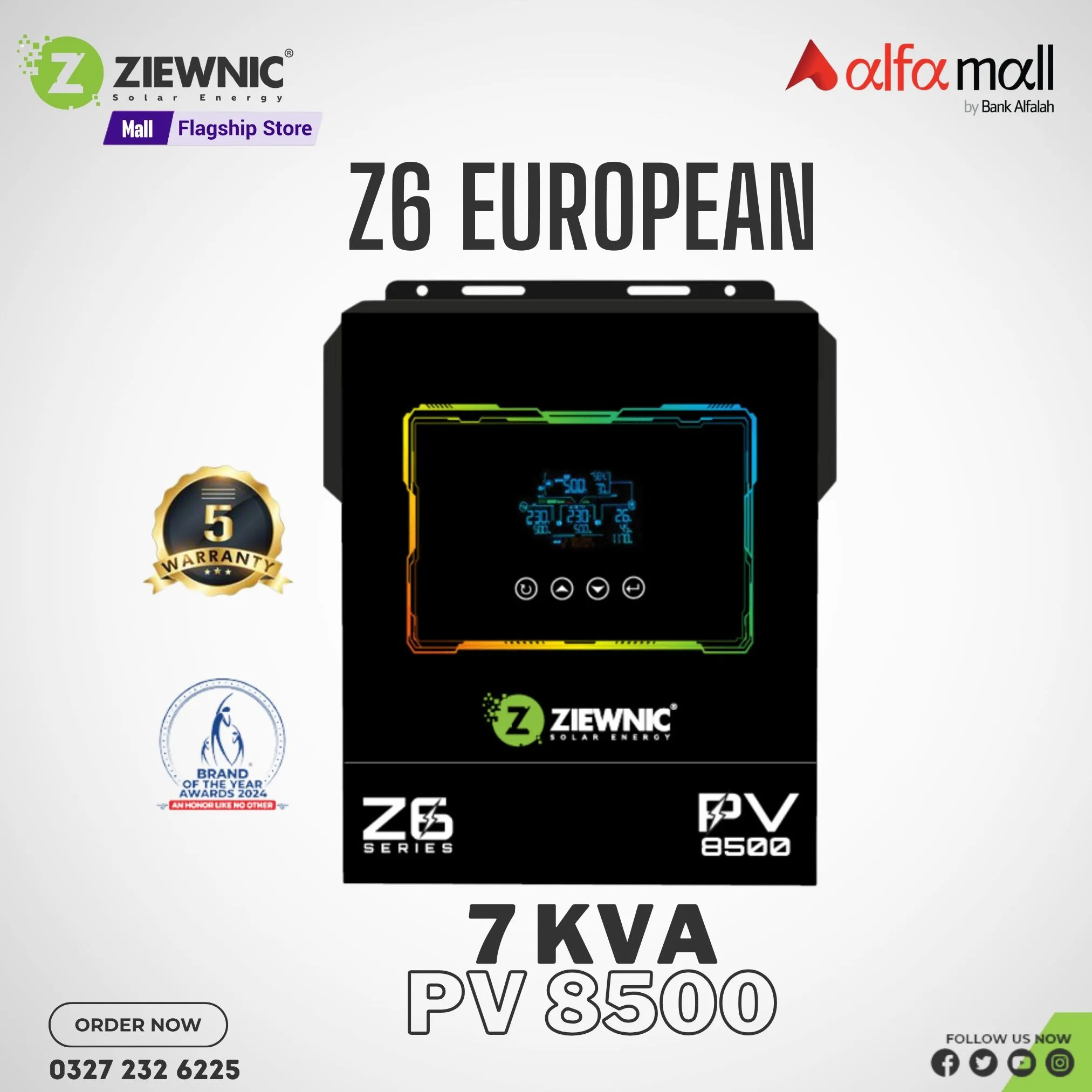 Ziewnic Z6 GRID WITH ENERGY STORAGE HYBRID 7.0 (KVA) 6G EUROPEAN PV ...