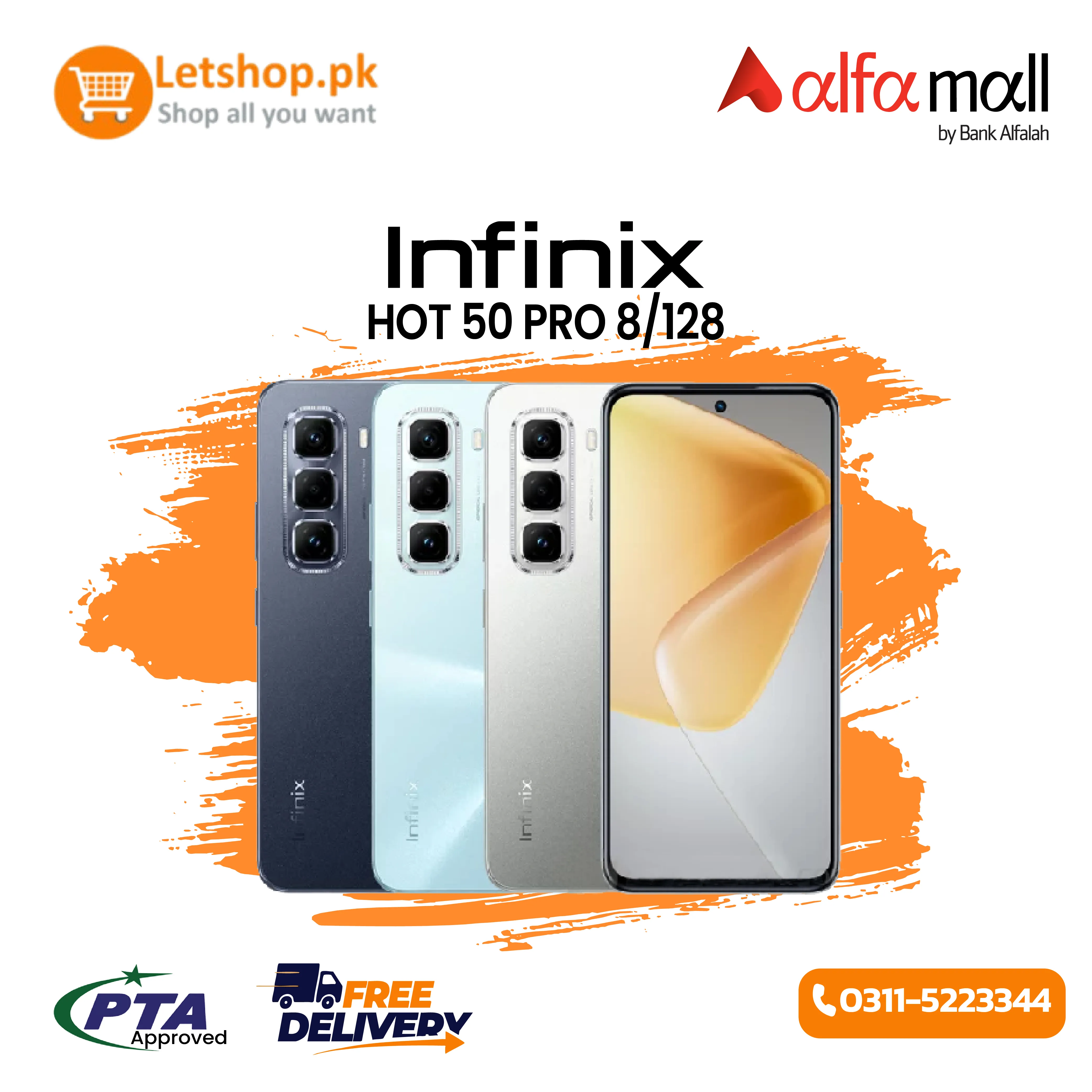 Infinix Hot 50 pro 8/128
