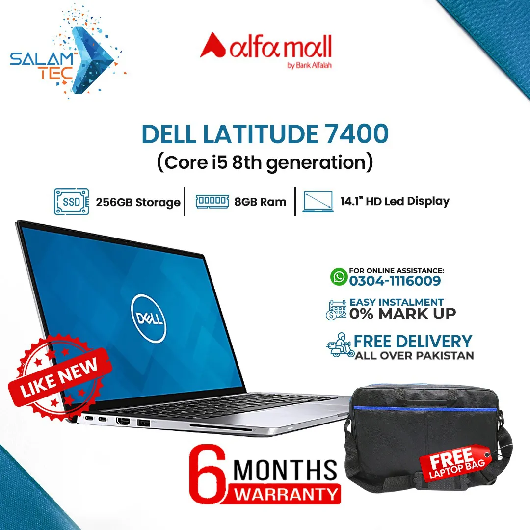 Dell Latitude 7400 Core i5 8th Generation Like New Laptop With Free ...