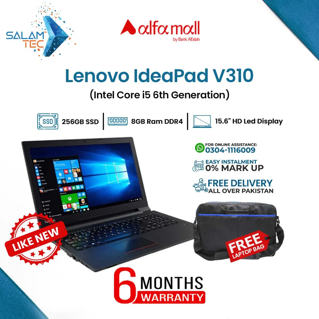 Lenovo IdeaPad V310 Core i5 6th Generation Like New Laptop With Free ...