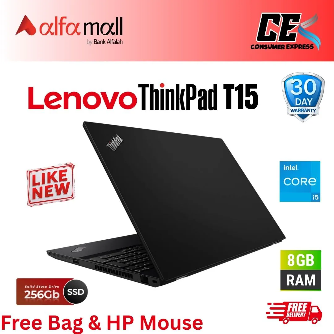 Lenovo ThinkPad T15 | Core i5 10th Gen | 8GB RAM | 256GB SSD | 15.6 ...