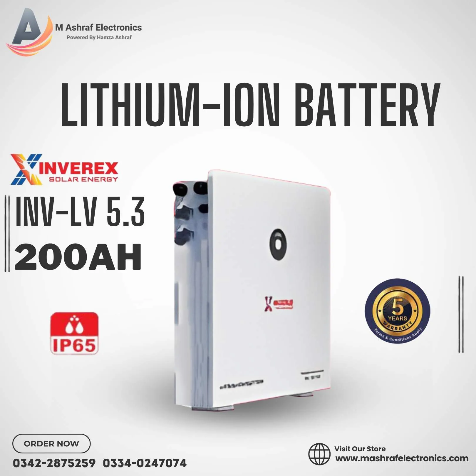 Inverex Lithium-ION Battery INV-LV 48V-5.3 200Ah 5 Year Warranty ...