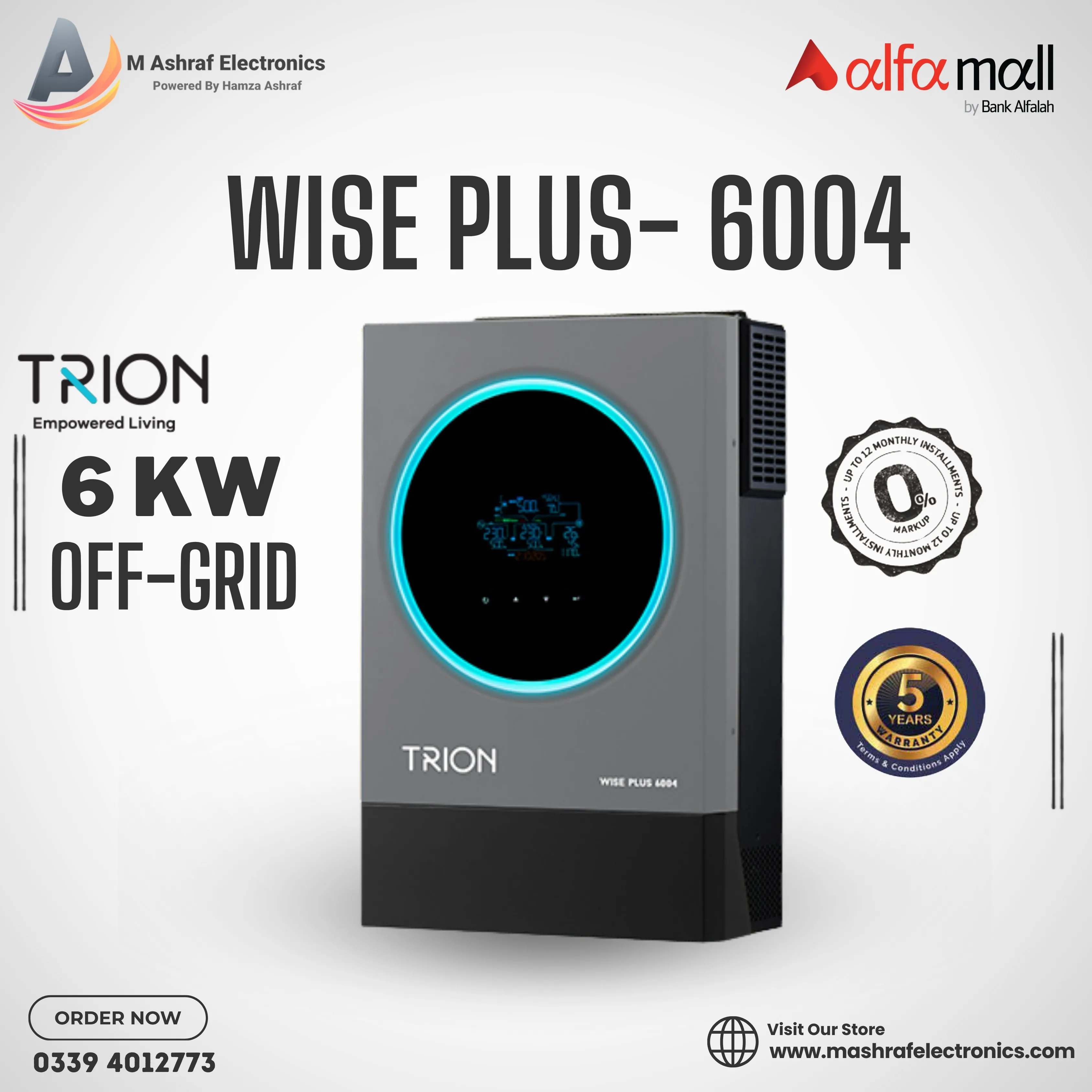 TRION WISE PLUS- 6004 6000W Hybrid Solar Inverter Smart Power Source