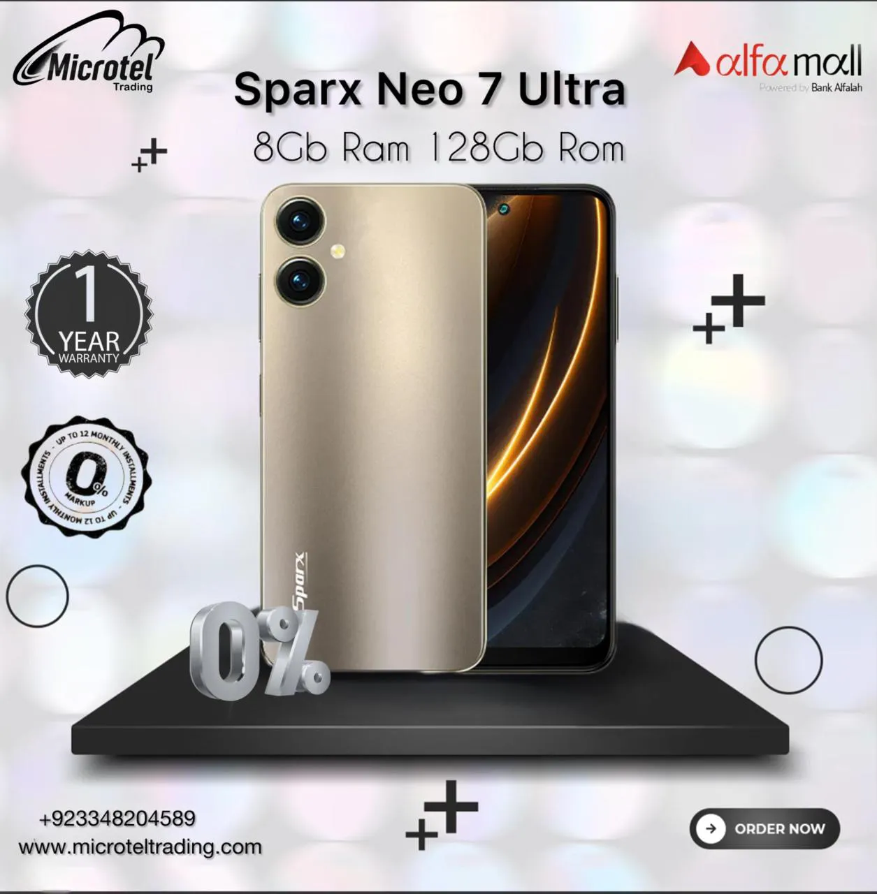 Sparx Neo 7 Ultra 8-128GB Official Pta Aproved 1Year Official Warranty_On Installment By ...