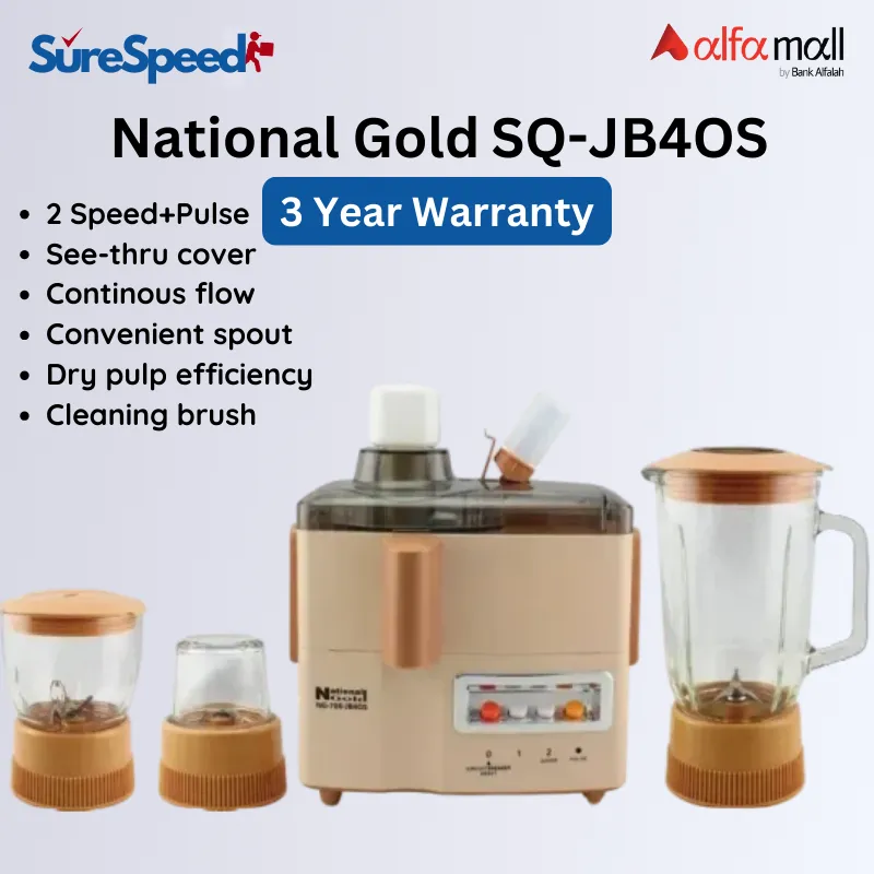 National Gold Juicer Blender NG-786-JB4OS | AlfaMall