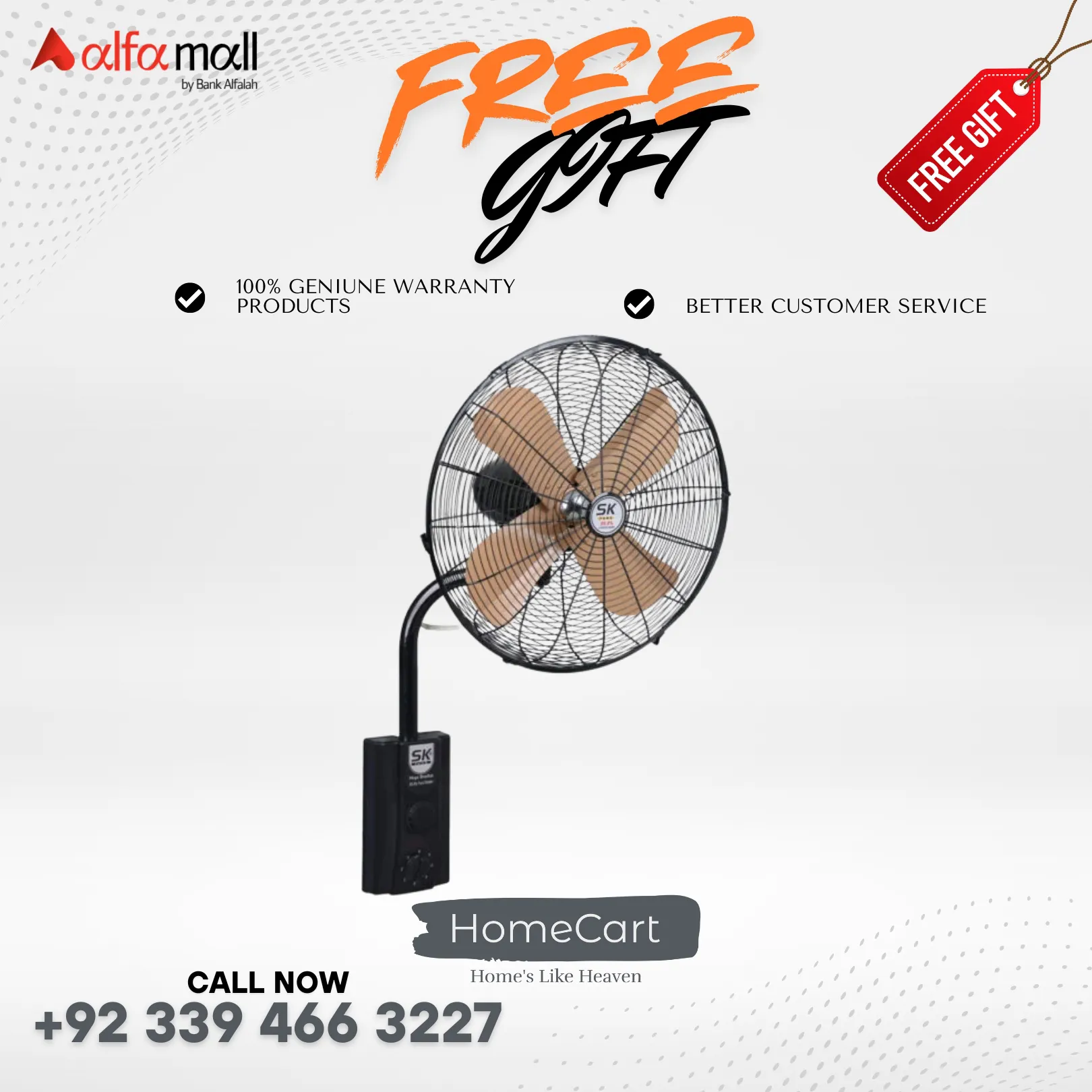 SK Mega Bracket Fan 24 Inch Long Lasting Heavy Duty Motor & Panel Box ...